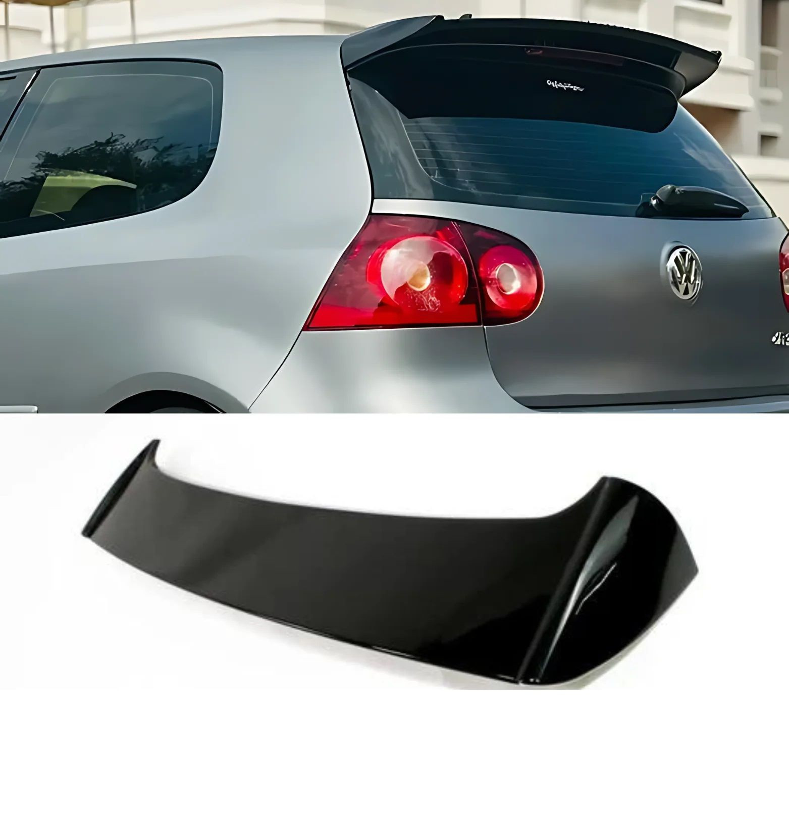 Vw golf 5 gti bagaj üstü spoiler pianoblack boyalı 2003 / 2009 - idefix