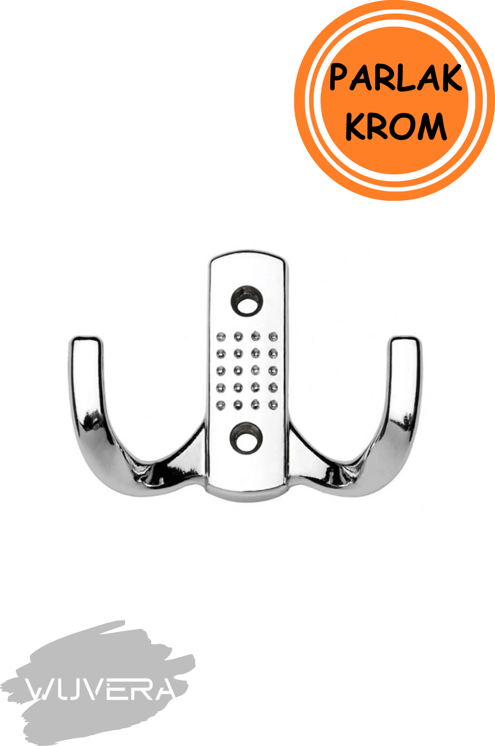 WUVERA Portmanto Askı Vestiyer Duvar Dolap Elbise Askısı Krom Metal ...