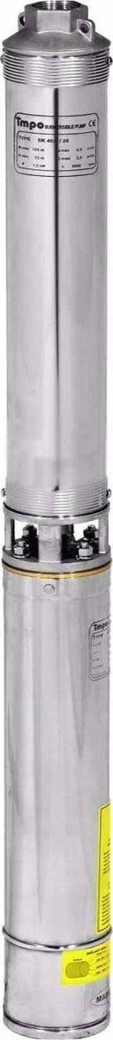 Impo Sk 415/08 Technoplast Başlıklı 3hp Monofaze Derin Kuyu Dalgıç ...