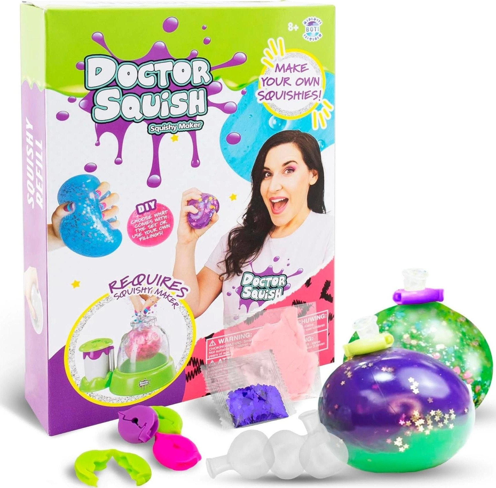 Doctor Squish Pack Refill, Yedek Paket Parlak Simli Sukuşi Yapım Seti ...