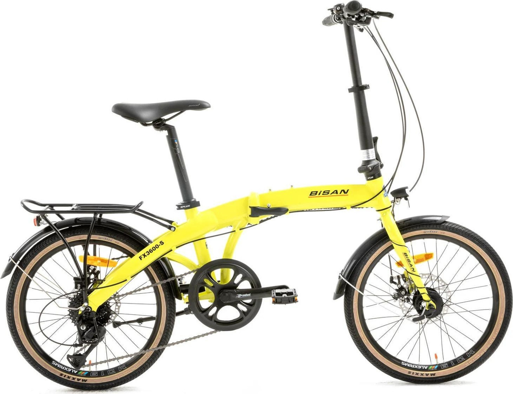 Bisan Fx 3600 Acera 20 Jant 31,5K Katlanır Bisiklet Sarı - idefix