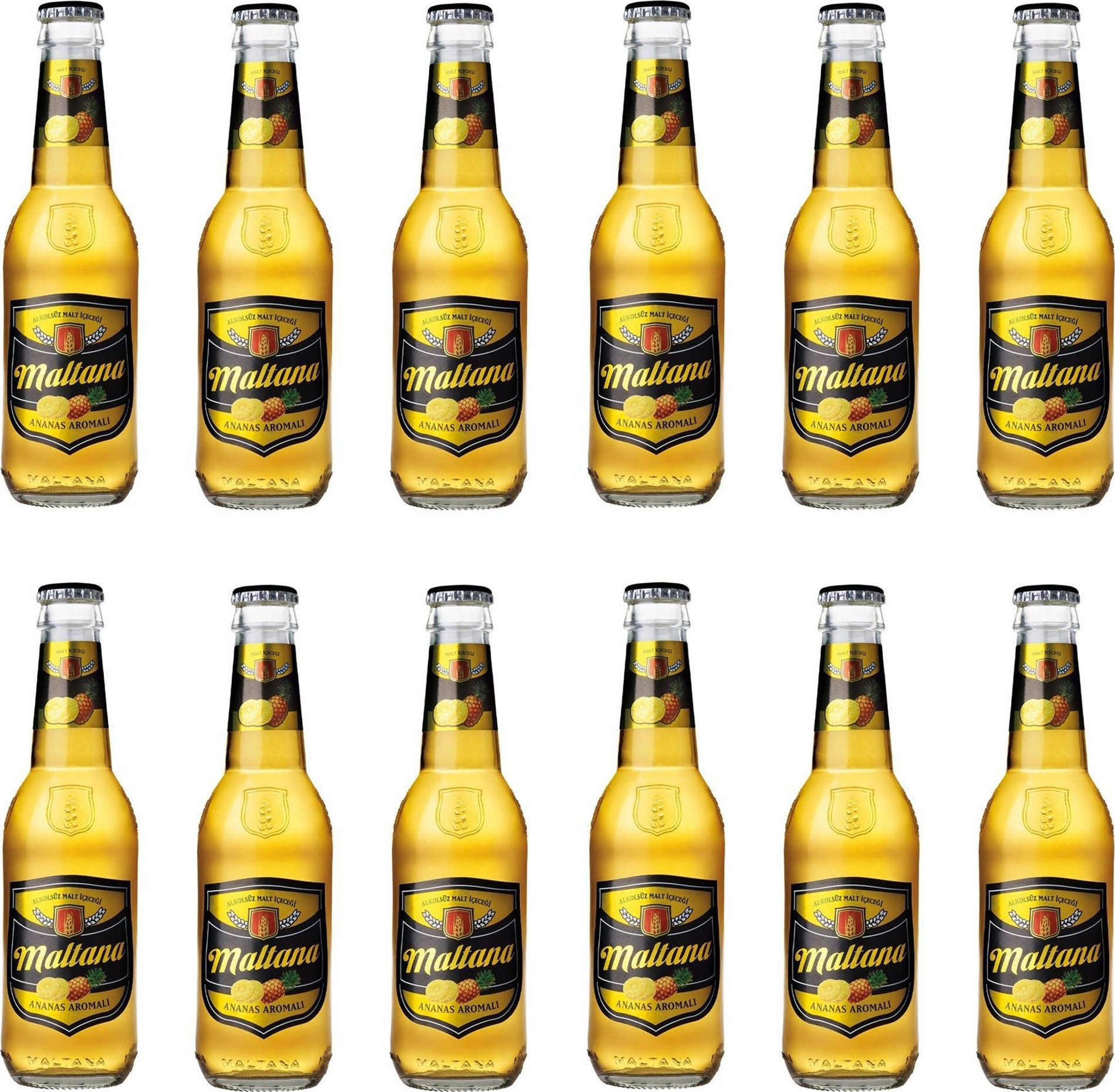 Maltana Ananas Aromalı Malt İçecek 250 Ml X 12 Adet - idefix