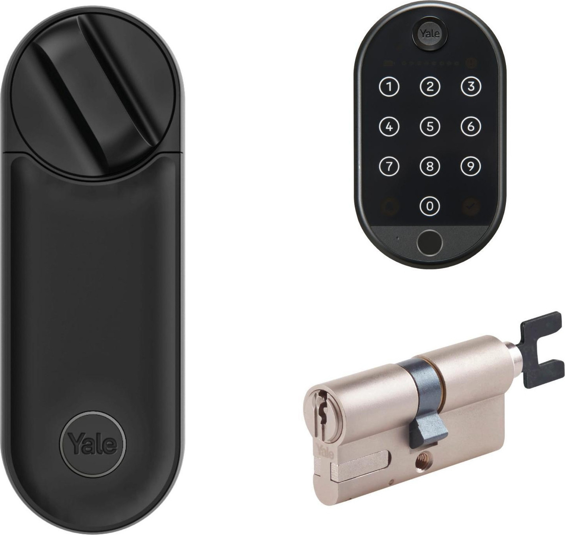 Yale Linus L2 Akıllı Kilit Seti - Siyah Linus Barel ve Parmak İzli Tuş ...