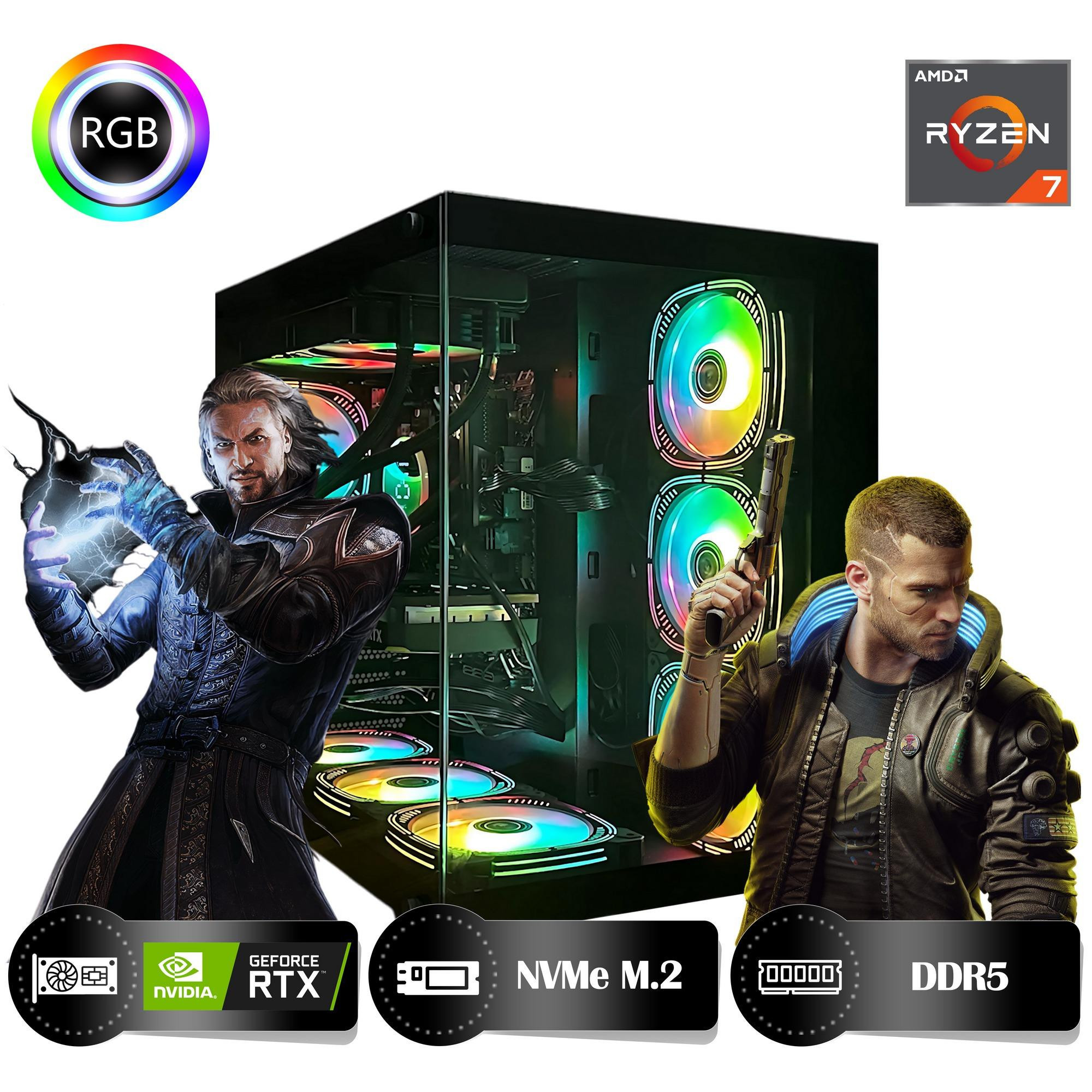 HYPER ROCKET One HRA5060Ti Ryzen 7 7800X3D 32GB Ram 1TB Nvme M.2 SSD ...
