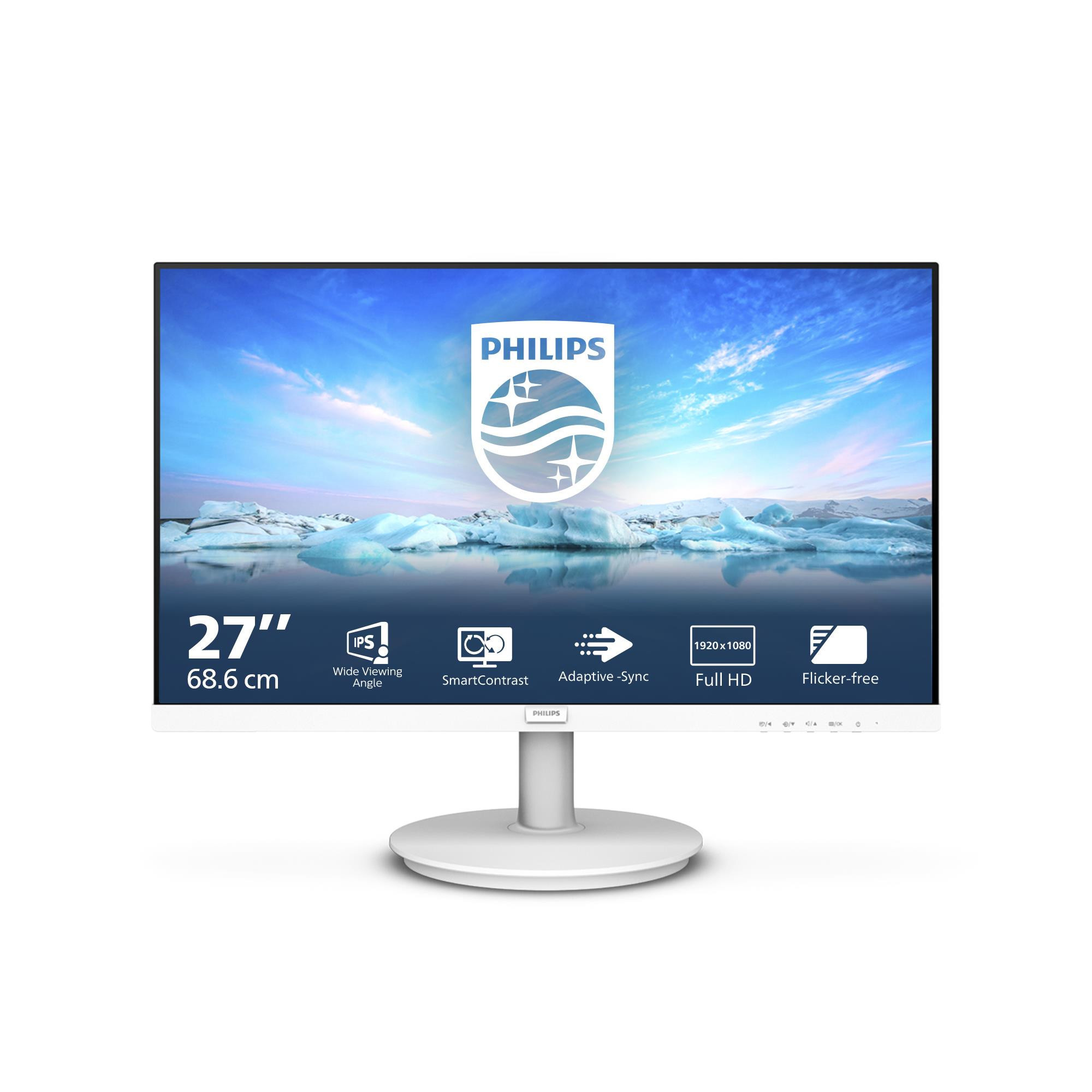PHILIPS 271V8AW VLine 27" LED IPS 4ms 75Hz 1920x1080 FullHD VGA HDMI ...