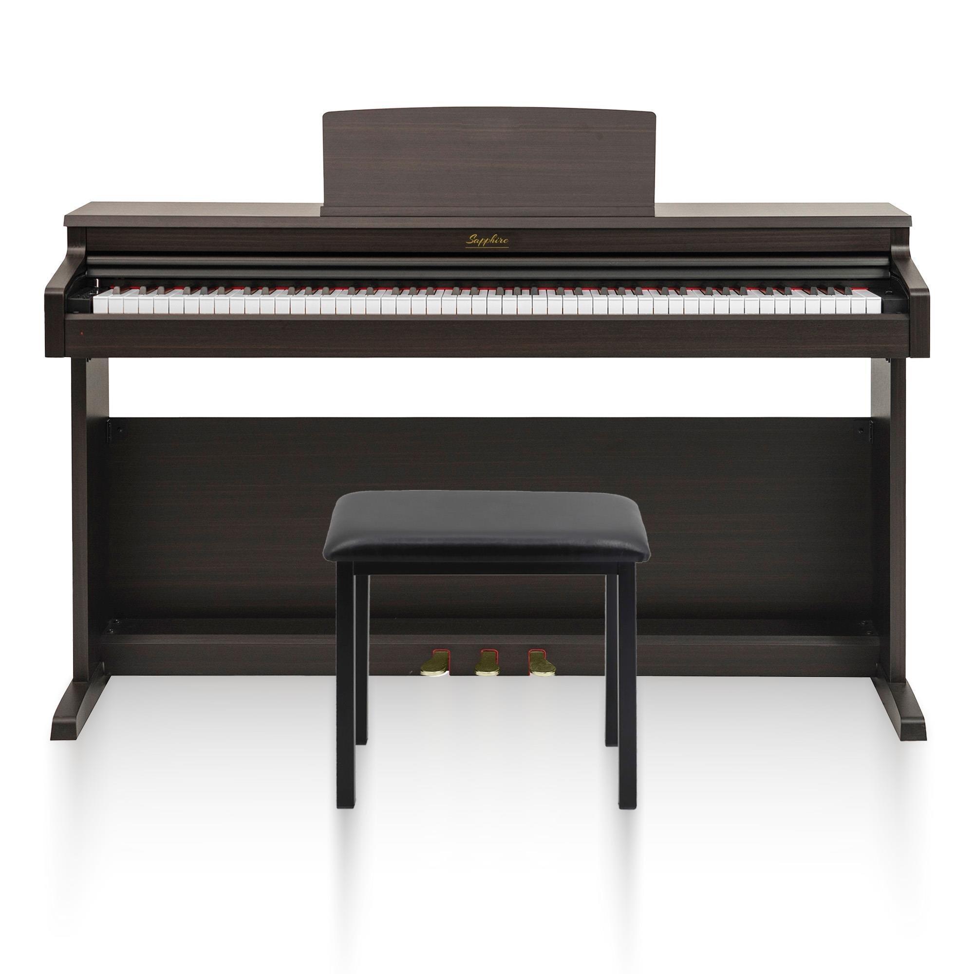 Jwin Sapphire SDP-400 Çekiç Aksiyonlu 88 Tuşlu Dijital Piyano + Tabure ...