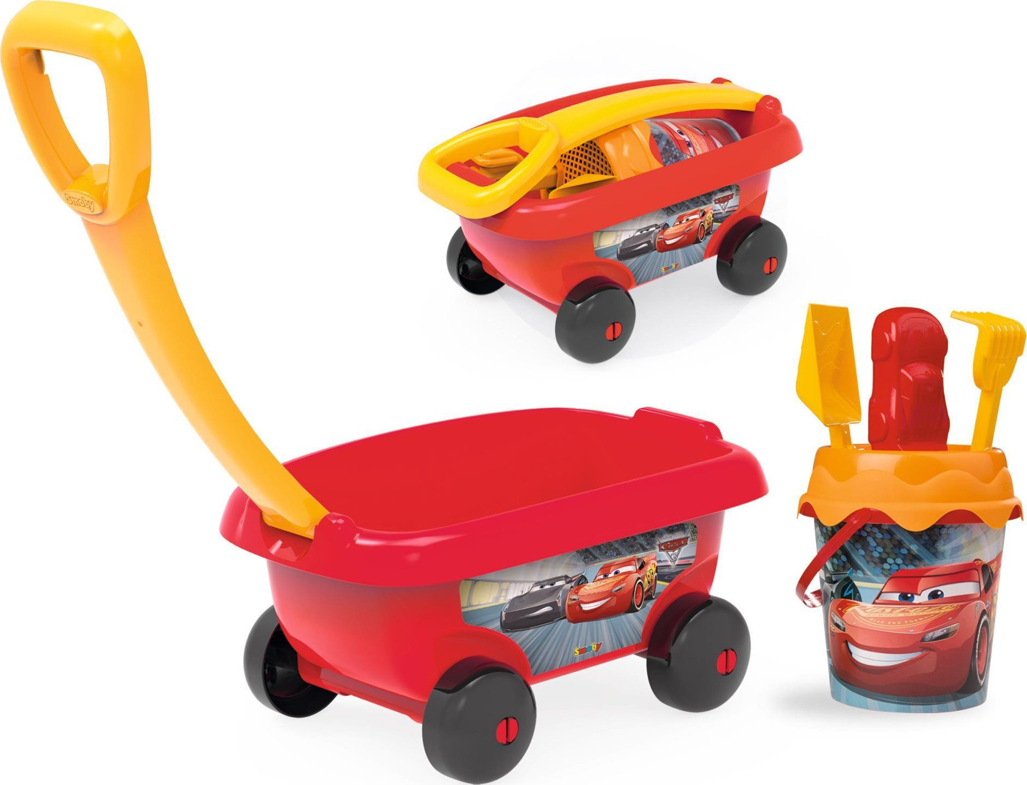 Mattel Smoby Disney Cars 3 Plaj Kovası Seti ve Çek Çek Araba Kum Oyun ...