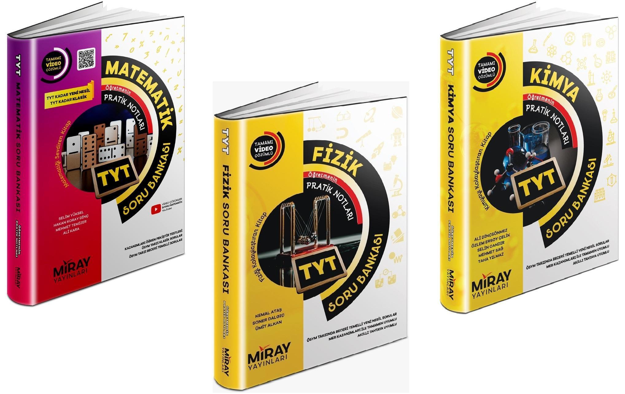 Miray 2024 Tyt Matematik + Fizik + Kimya Soru Bankası Seti 3 Kitap - undefined Kitabı Fiyatları ...