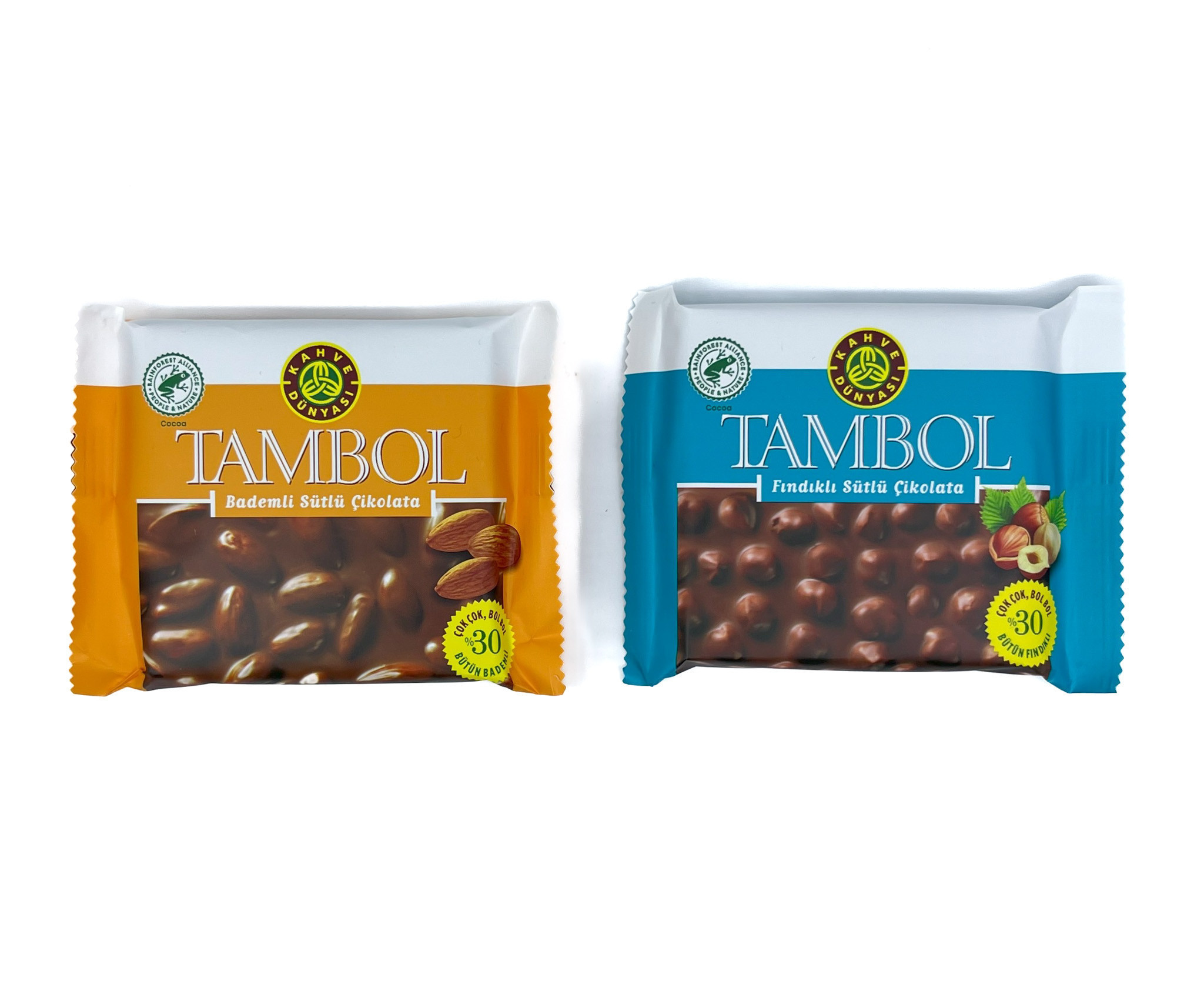 TAMBOL Bademli Sütlü Çikolata + Fındıklı Sütlü Çikolata - idefix