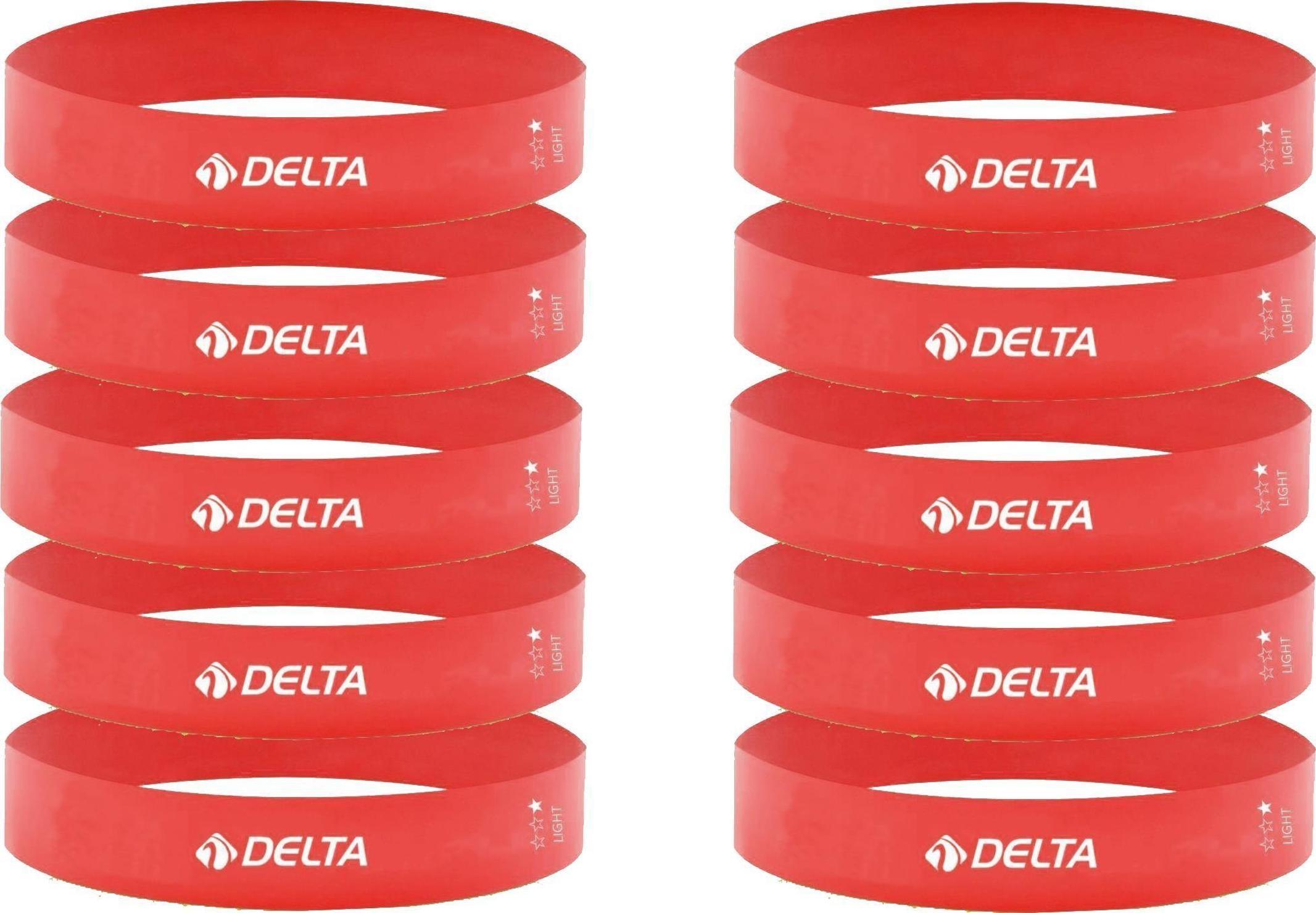Delta Latex 10 Adet Hafif Sert Aerobik Pilates Direnç Egzersiz Bandı ...