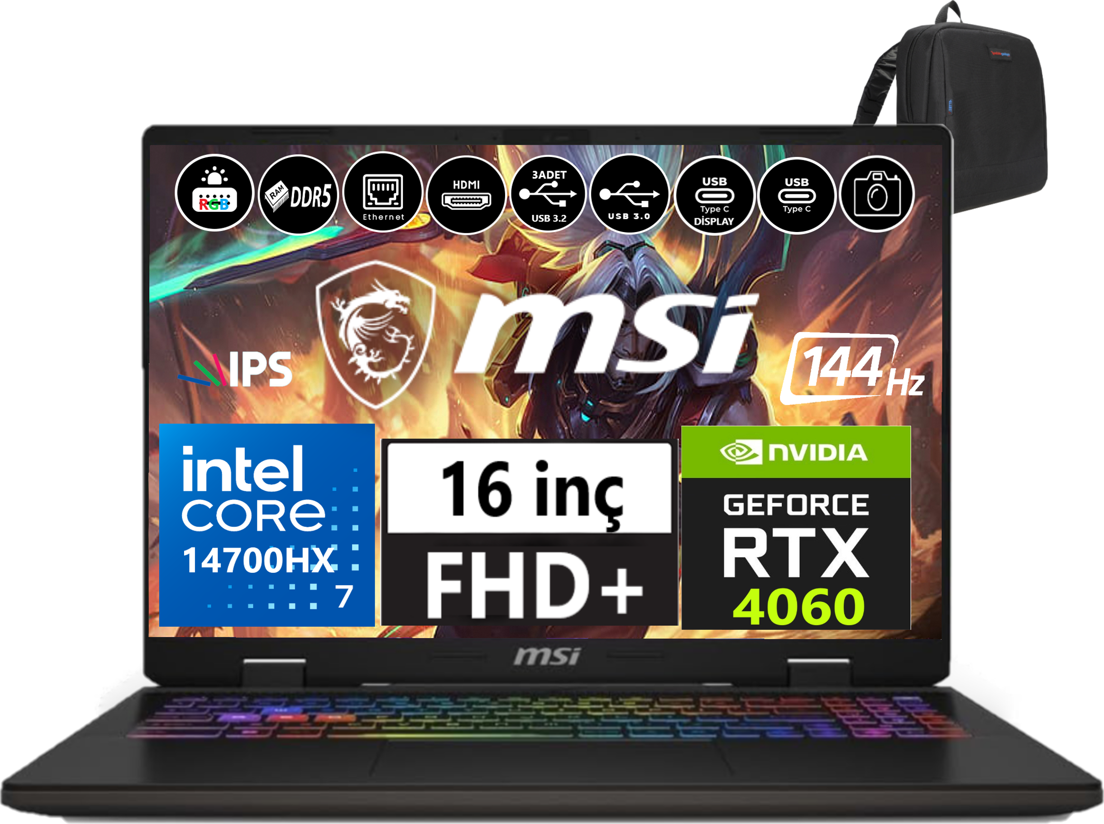 MSI Nb Sword 16 Hx Intel Core I7-14700HX 48GB Ddr5 4tb SSD 8GB/RTX4060 ...