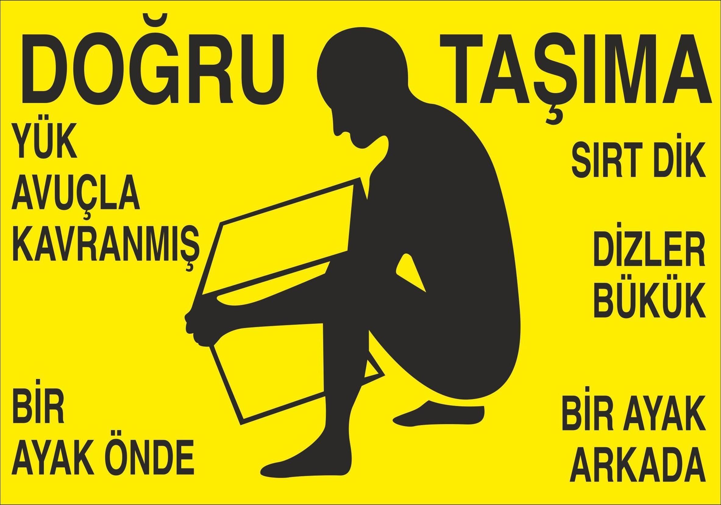 Doğru Taşıma Uyarı Levhası - idefix