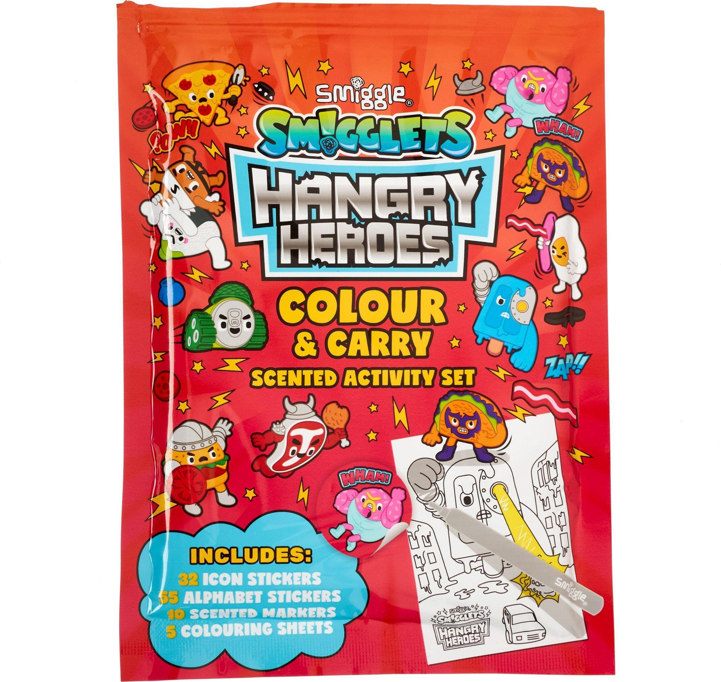 Smiggle - Smigglets Hangry Heroes Mini Renkli ve Taşıma Aktivite Seti ...