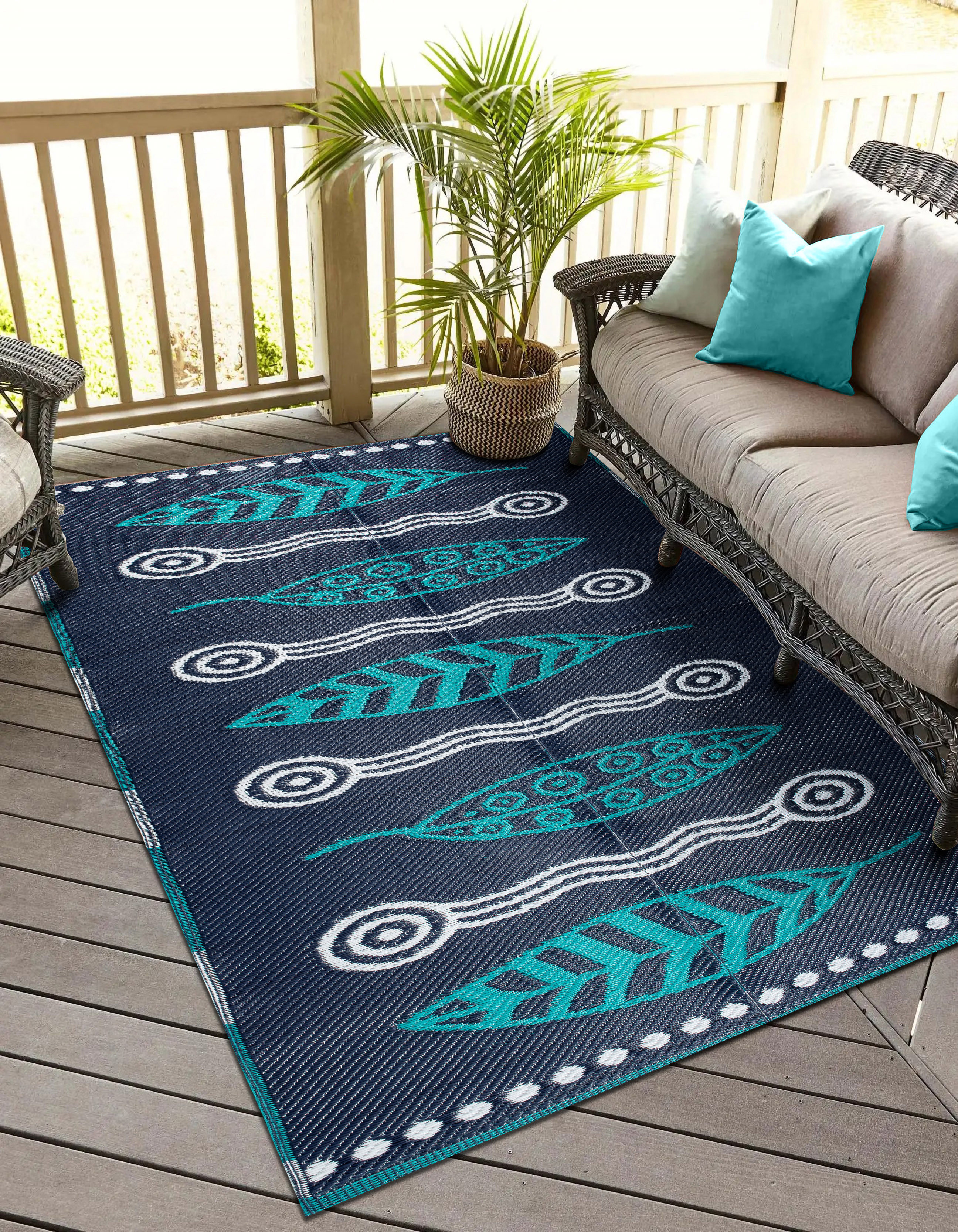 Savana 8809 Plaj Kamp Piknik Bahçe Halısı Balkon Teras Hasır Mat Savan ...