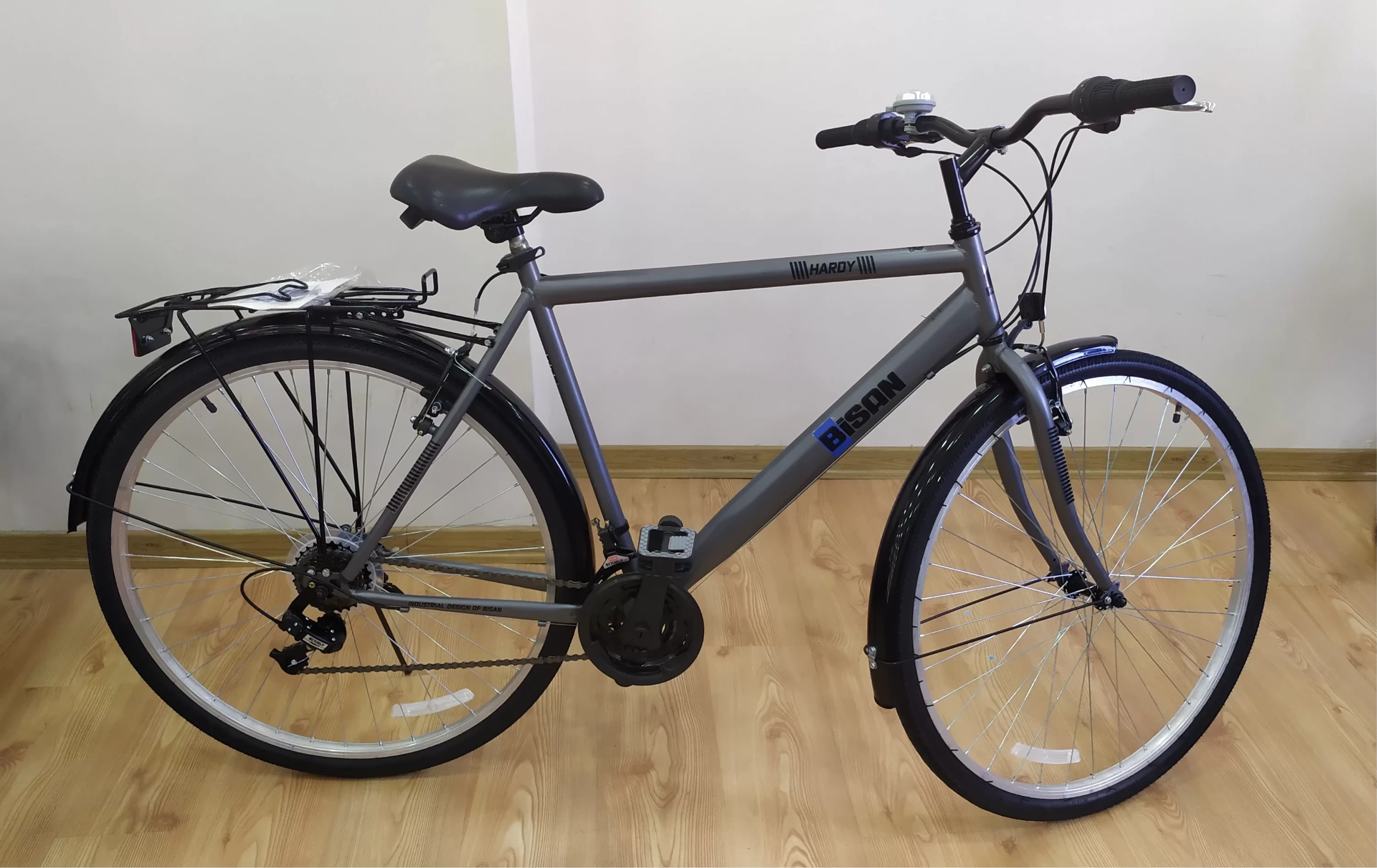 Bisan Hardy V Fren 21 Vites 28 Jant Şehir Bisikleti Gri Siyah 56 Kadro ...