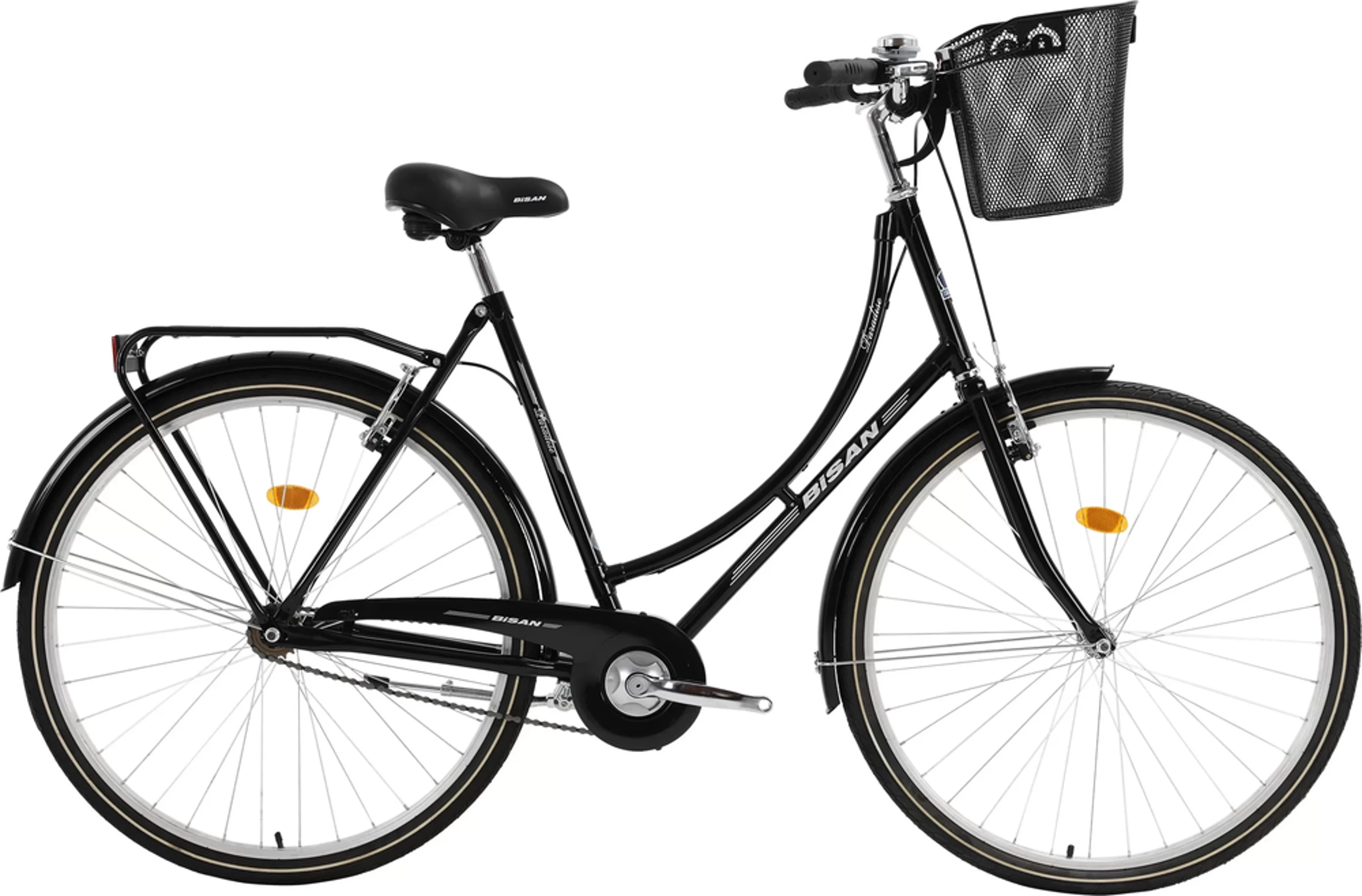 Bisan Paradise V Fren 28 Jant Şehir Bisikleti Siyah Gri 54 Kadro - idefix