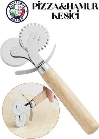 ModaCar 4 ADET Hamur ve Pizza Kesici Çelik Palissade Design 718367 - idefix