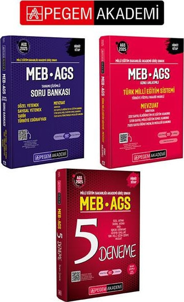 PEGEM AKADEMİ 2025 MEB-AGS Konu Anlatımlı Türk Milli Eğitim Sistemi ...