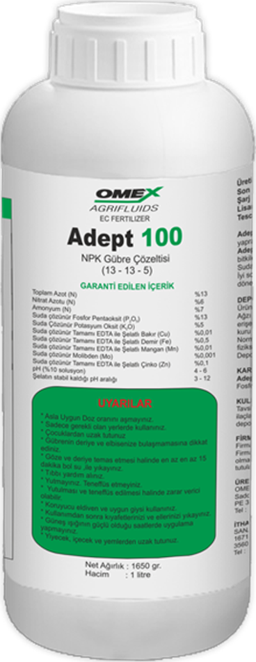 Omex Adept 100 NPK Gübre Çözeltisi 1 lt - idefix