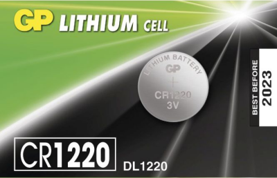 GP LITHIUM CELL CR-1220 DL-1220 PARA PİLİ 3V 5Lİ KART - idefix