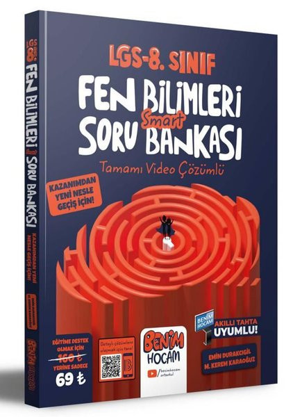 2023 LGS 8. Sınıf Fen Bilimleri Smart Tamamı Video Çözümlü Soru Bankası ...