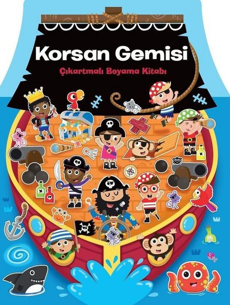 Korsan Gemisi - Çıkartmalı Boyama Kitabı - Kolektif Kitabı Fiyatları ...