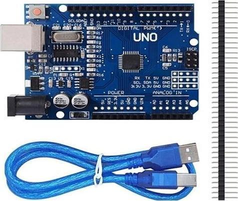 Arduino UNO R3 Klon MEGA328P SMD (CH340 Çip) USB Kablo Hediyeli - idefix