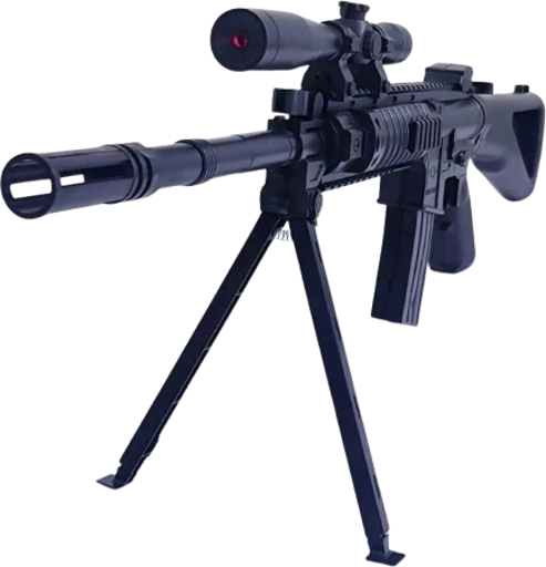 Pocopop Boncuklu Lazerli Keskin Nişancı Tüfeği Oyuncak Dürbünlü Kanas Silah - idefix