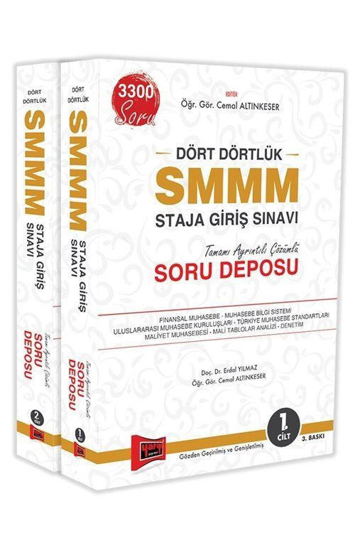 SMMM Staja Giriş Sınavı Tamamı Ayrıntılı Çözümlü Soru Deposu 2 Cilt ...