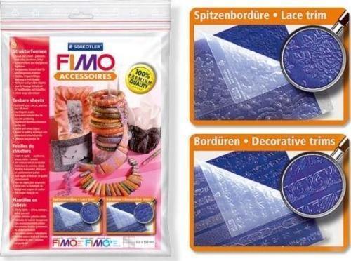 Staedtler Fimo Texture Sheets Doku Kalıpları BORDERS: LACE & ART DECO ...