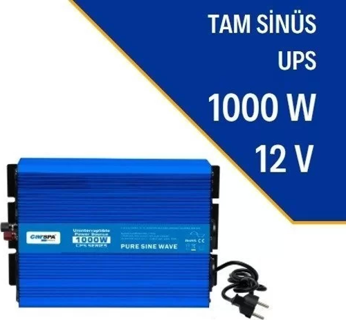 Carspa 1000w 12v Tam Sinüs Akü Şarjlı Ups İnverter - idefix