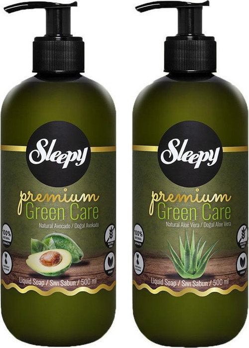 Sleepy Premium Green Care Sıvı Sabun Avokado ve Aloe Vera 500 ml