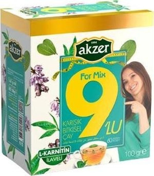 Akzer 9'lu Form Mix 60'lı Süzen Poşet - idefix