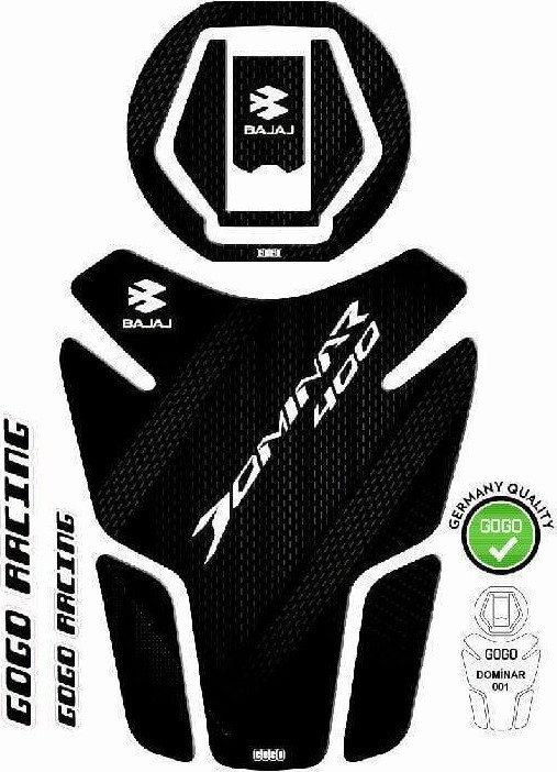 Bajaj Dominar 400 2017-2024 Uyumlu Tank Pad Siyah - idefix