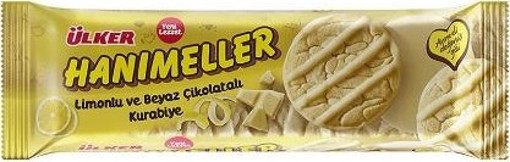 Ülker Hanımeller Limonlu ve Beyaz Çikolatalı Kurabiye 138 Gr. - idefix