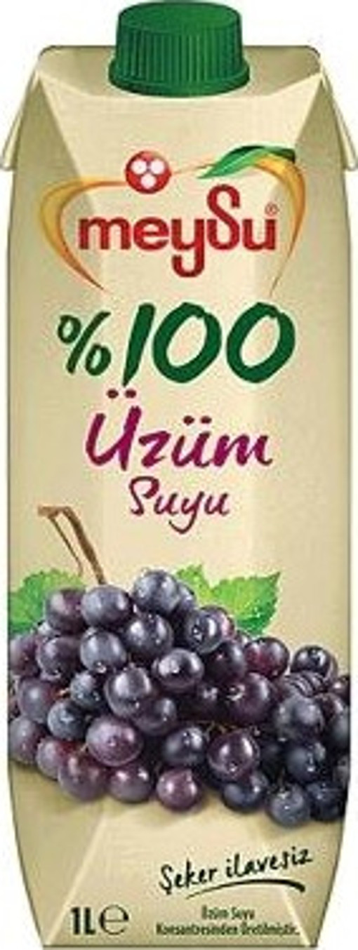 Meysu %100 Üzüm Meyve Suyu 1 Lt. (4'lü) - idefix