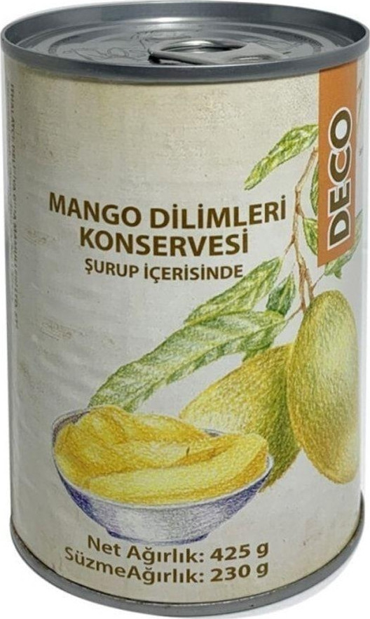 Deco Mango Dilimleri Konservesi Şurup Içerisinde 425G Canned Mango ...