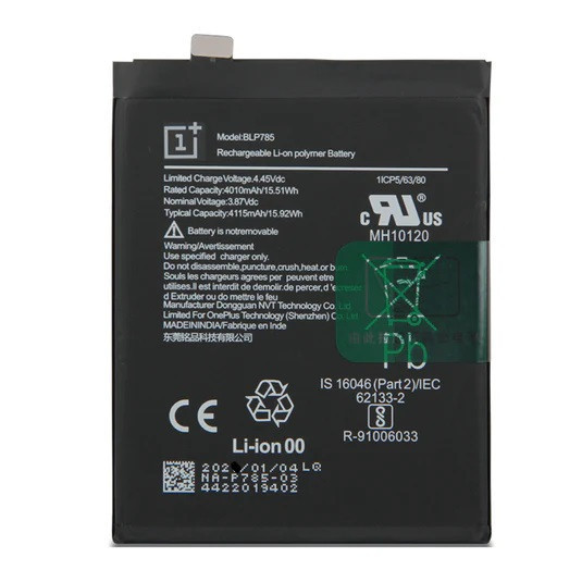 OnePlus Nord 5G Pil Batarya BLP785 5AC2001/AC2003 - idefix