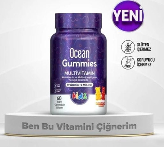 Ocean Gummies Multivitamin 60 Çiğnenebilir Jel Form - idefix
