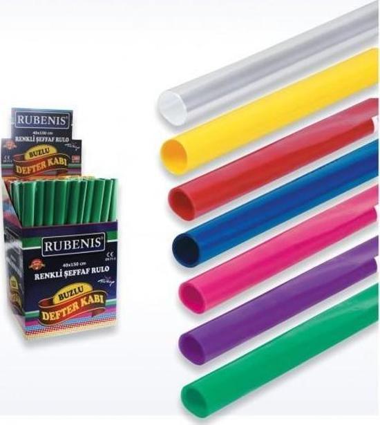 Rubenis Rulo Buzlu Defter Kabı 40X150Cm Standlı Karışık RK-607 (200 Lü ...