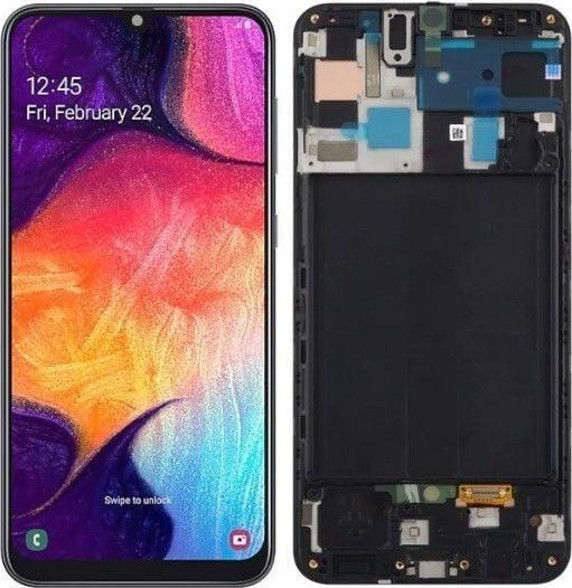 Samsung Galaxy A50 Lcd Ekran Full Kasa + Tamir Seti + Yapıştırıcı - idefix