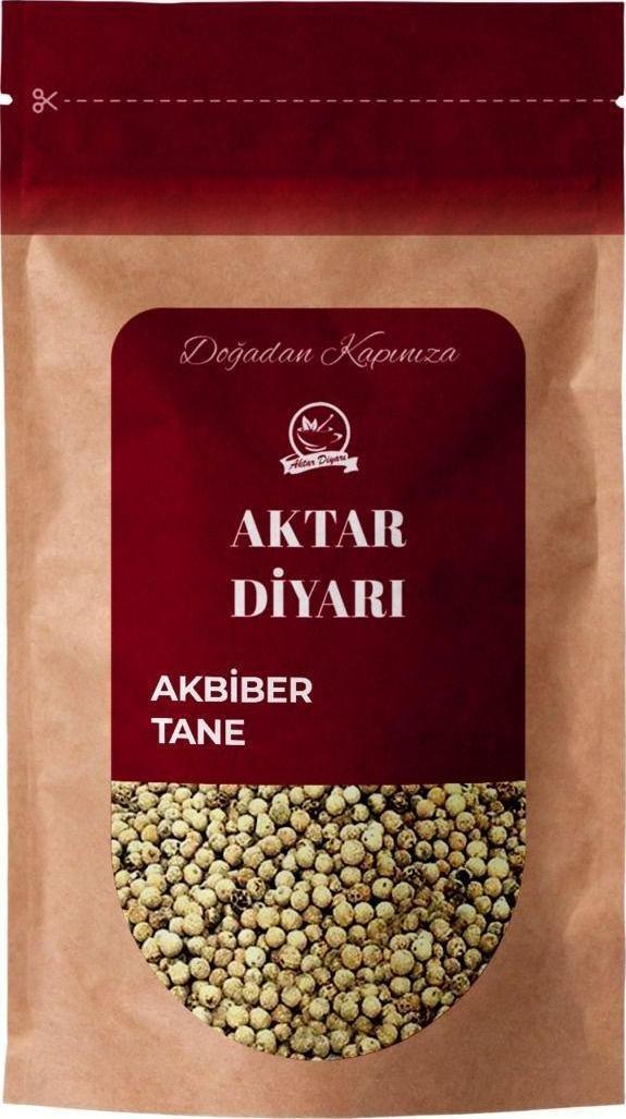 Aktar Diyarı Akbiber Beyaz Karabiber Tane 100 Gr 1 Ci Sınıf - idefix
