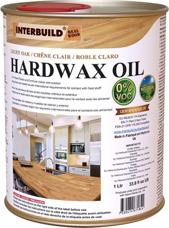Interbuıld Real Wood Interbuild Hardwax Oil (0%) Voc 1 L Mobilya Ve ...