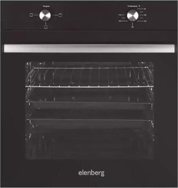 Elenberg Elb-604 76 lt Xxl Siyah Ankastre Statik Fırın 3 Program - idefix