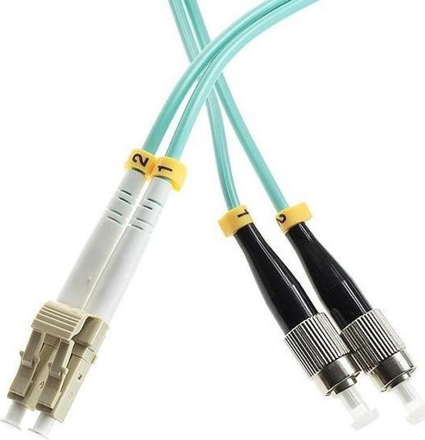 LC - FC Fiber Optik Patch Kablo 3mm 3 Metre (LC/UPC-FC/UPC-DX-OM3-3.00MM-3M) - idefix