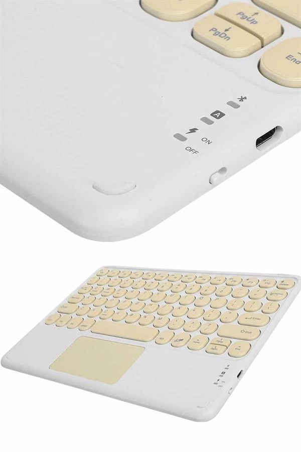 Profesyonel Wifi Q Klavye Bluetooth Klavye Touchpad 10.8 Inç - idefix