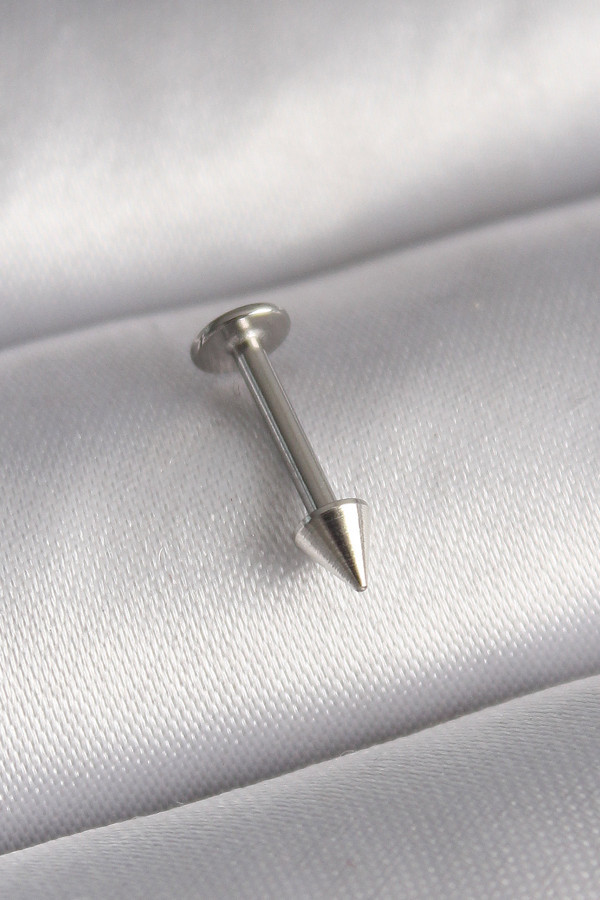 316L Çelik Gold Renk Kırmızı Mineli Kalp Tragus Piercing - TJ-PR1266 ...