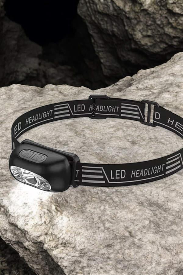 Kamp Lambası Led Işık Kafa Lambası Balıkçı Lambası Ayarlanabilir - idefix