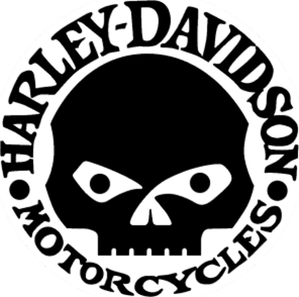 Harley Davidson (Duvar-Tekne-Vitrin-Dekor) Sticker 40 x 40 cm - idefix