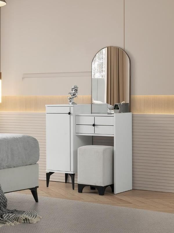 Apollo Şifonyer-Makyaj Masası- %100 MDF-Aytaşı-Puf Hediyeli - idefix